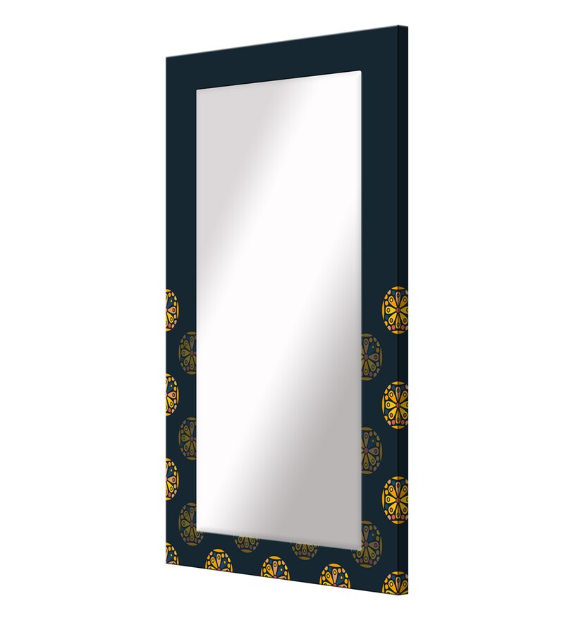 Buy MDF Geometric Mandala 4 Ft Floor Mirror By 999Store Online - Floor ...