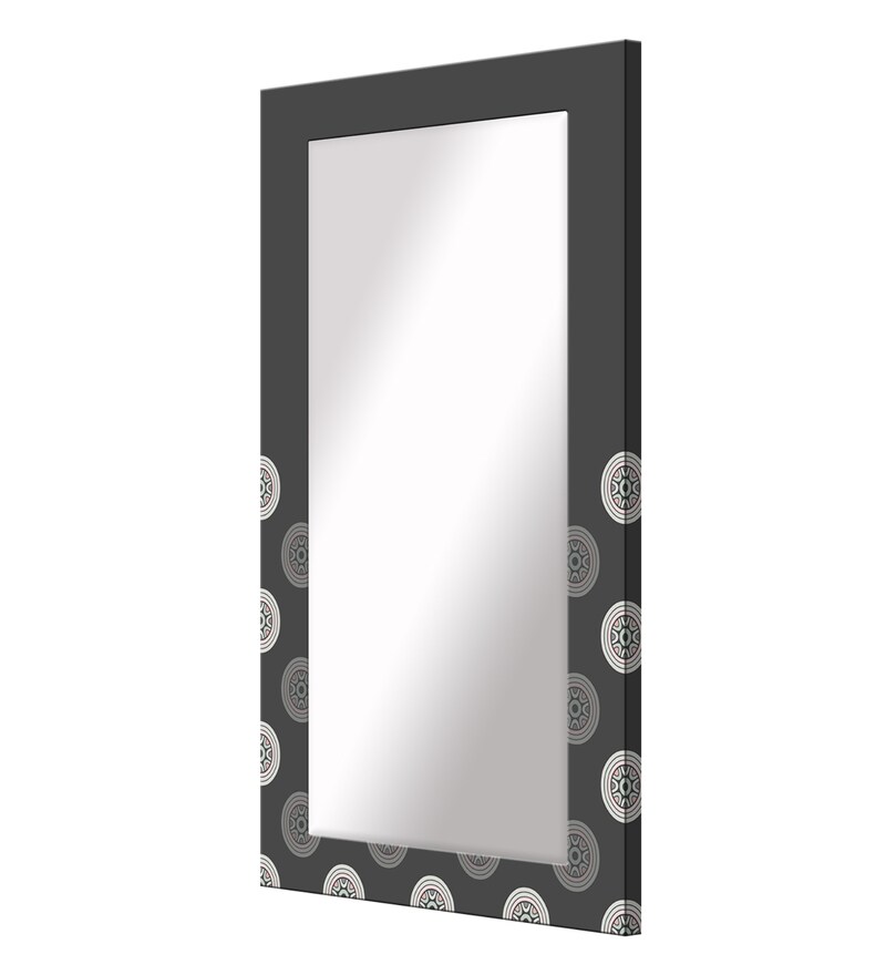 Buy MDF Geometric Mandala 4 Ft Floor Mirror By 999Store Online - Floor ...