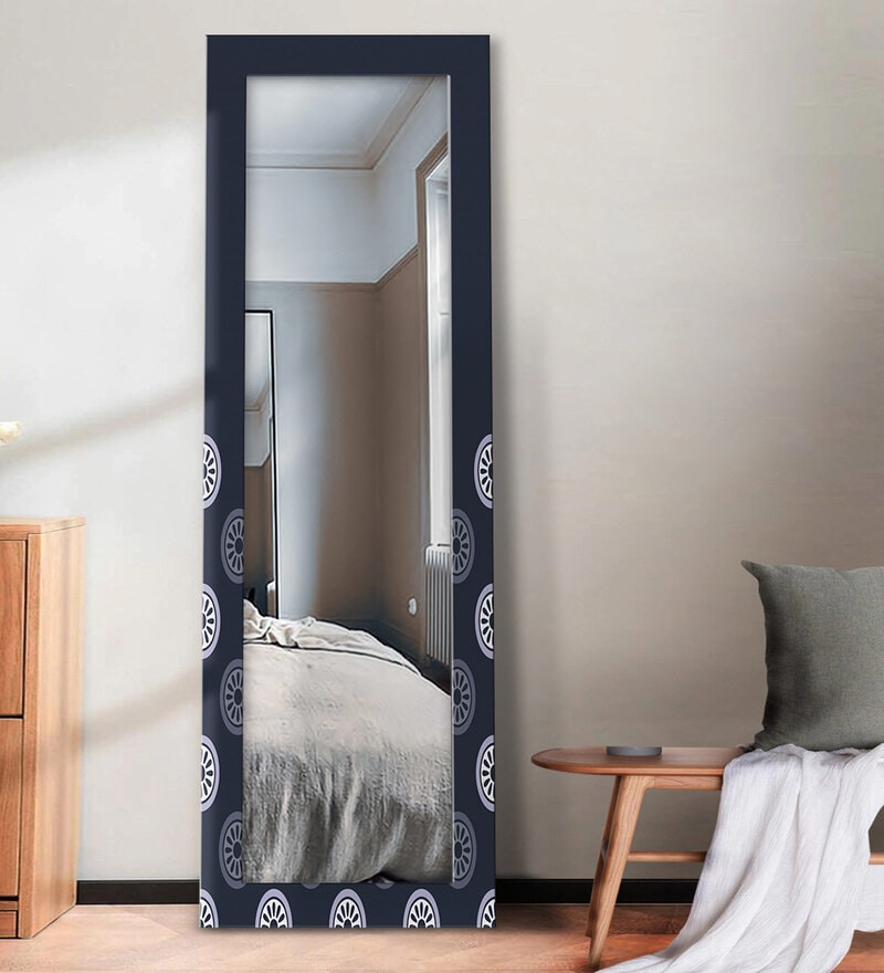Buy MDF Geometric Pattern 6 Ft Floor Mirror By 999Store Online - Floor ...