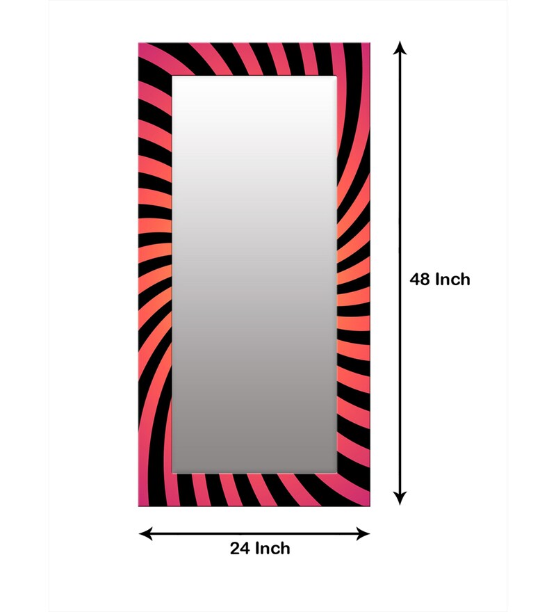 Buy MDF Optical Illusion 4 Ft Floor Mirror By 999Store Online - Floor ...