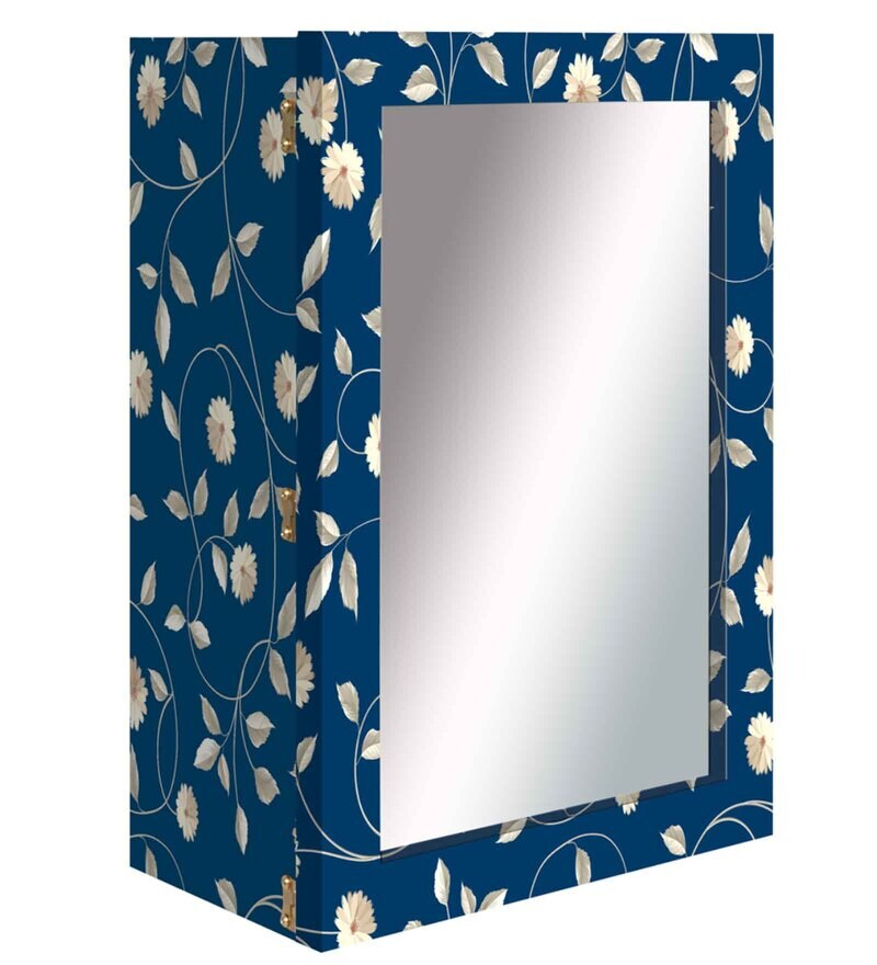 Buy MDF Wall Cabinet With Mirror In Multicolour By 999Store Online ...