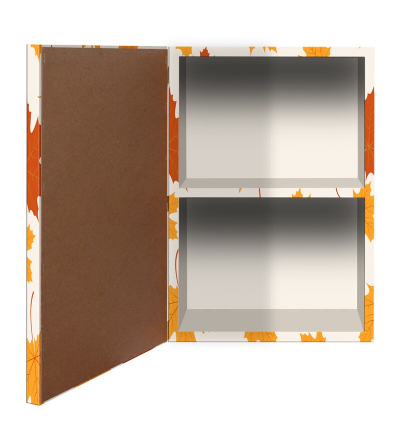 Buy MDF Wall Cabinet With Mirror In Multicolour By 999Store Online ...