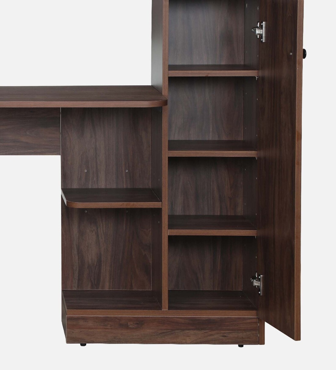 Buy Melania Writing Table In Natural Walnut Colour By Casacraft Online ...