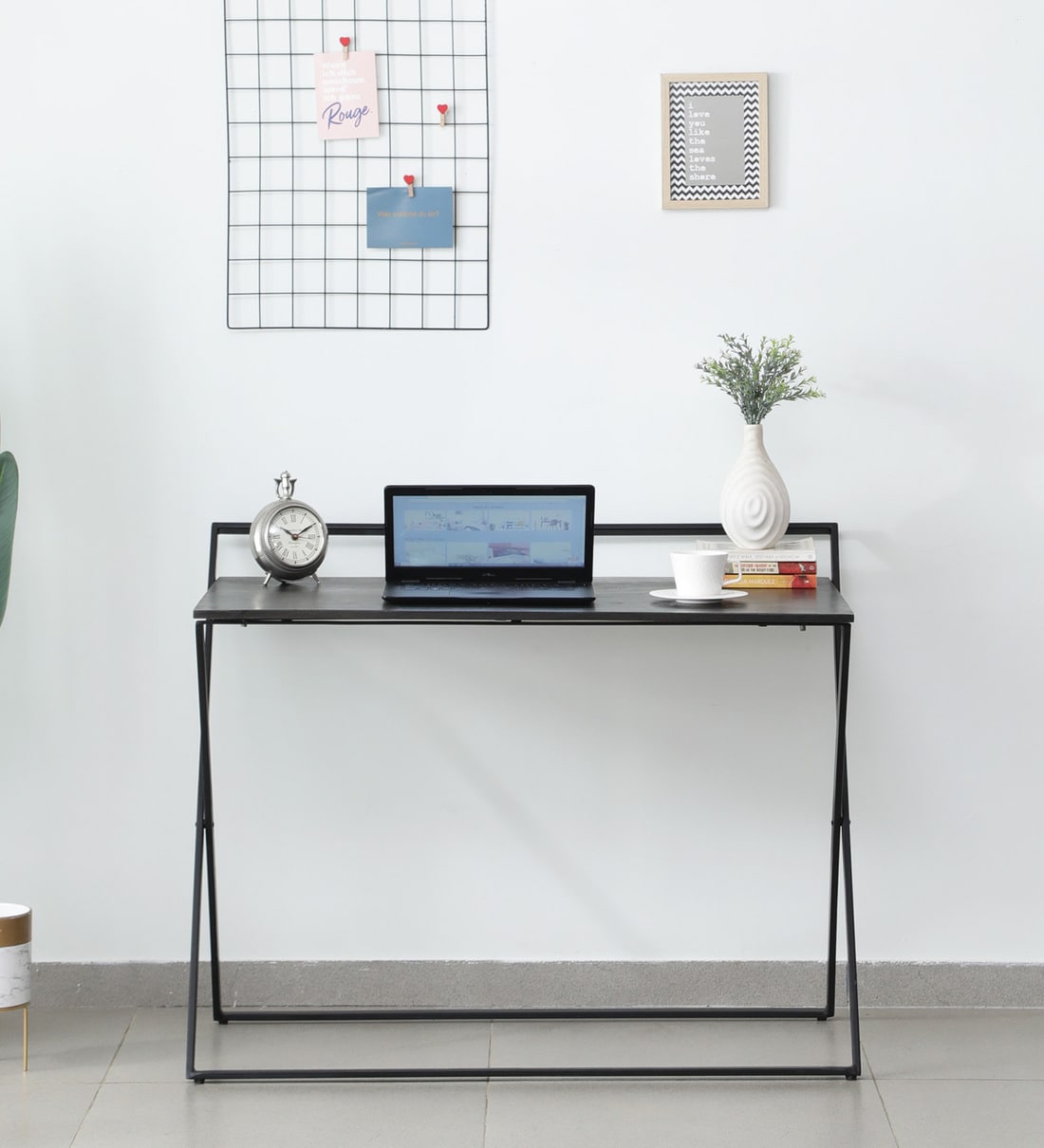 Buy Rosen Solid Wood Writing Table In Grey Colour at 24% OFF by ...
