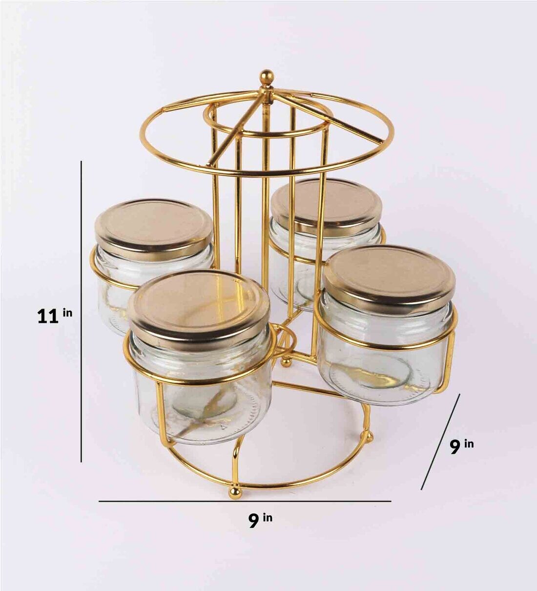 Buy Merry Go Round NA (Set of 5) Jar with Revolving Stand by The Craze ...