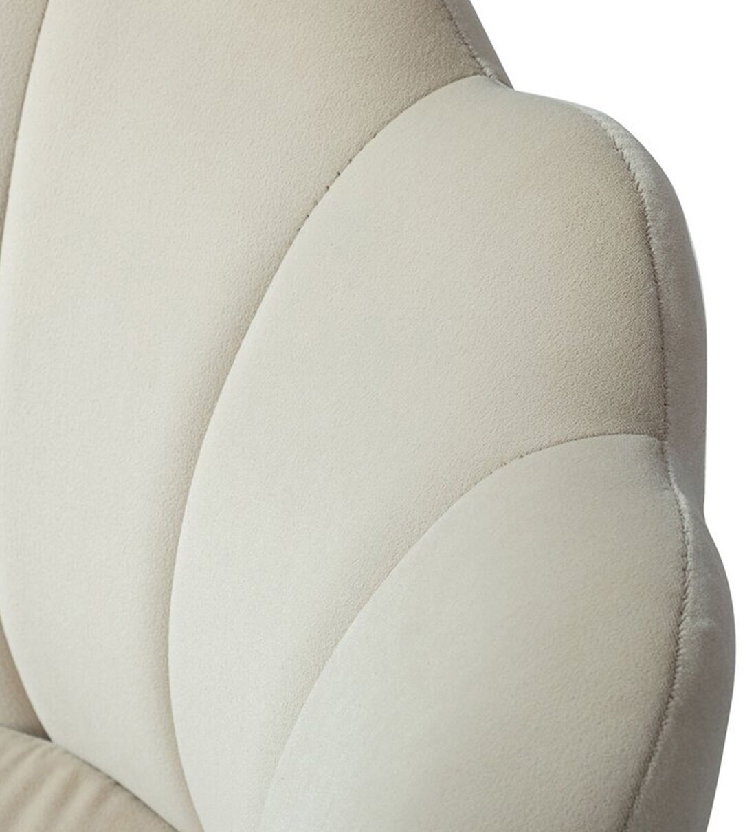 Buy Mesa Fabric Lounge Chair in Beige Colour by Adorn Homez Online ...