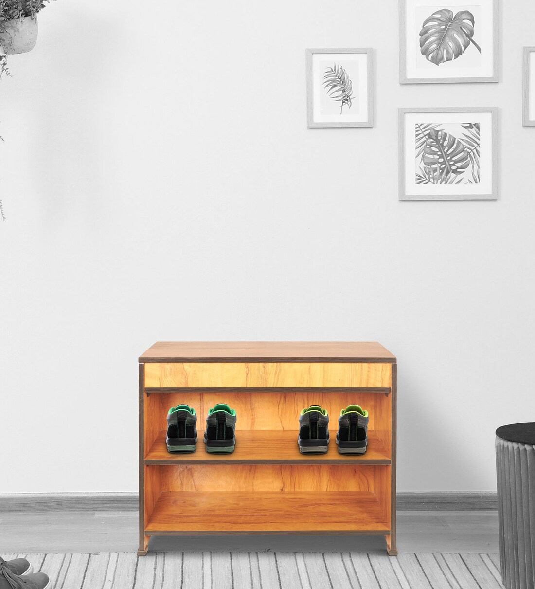Buy Meta Shoe Rack in Teak Colour at 35% OFF by Fine Group | Pepperfry