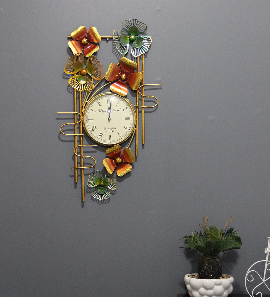 Buy Classic Metal Decorative Table Clock In Multicolour at 29% OFF by ...