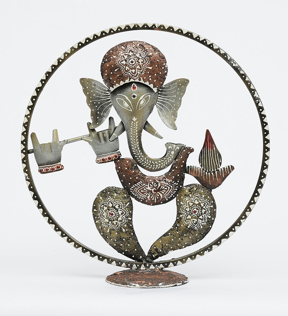 Buy Metal Multicolour Spiritual Wall Art By Malik Design Online ...