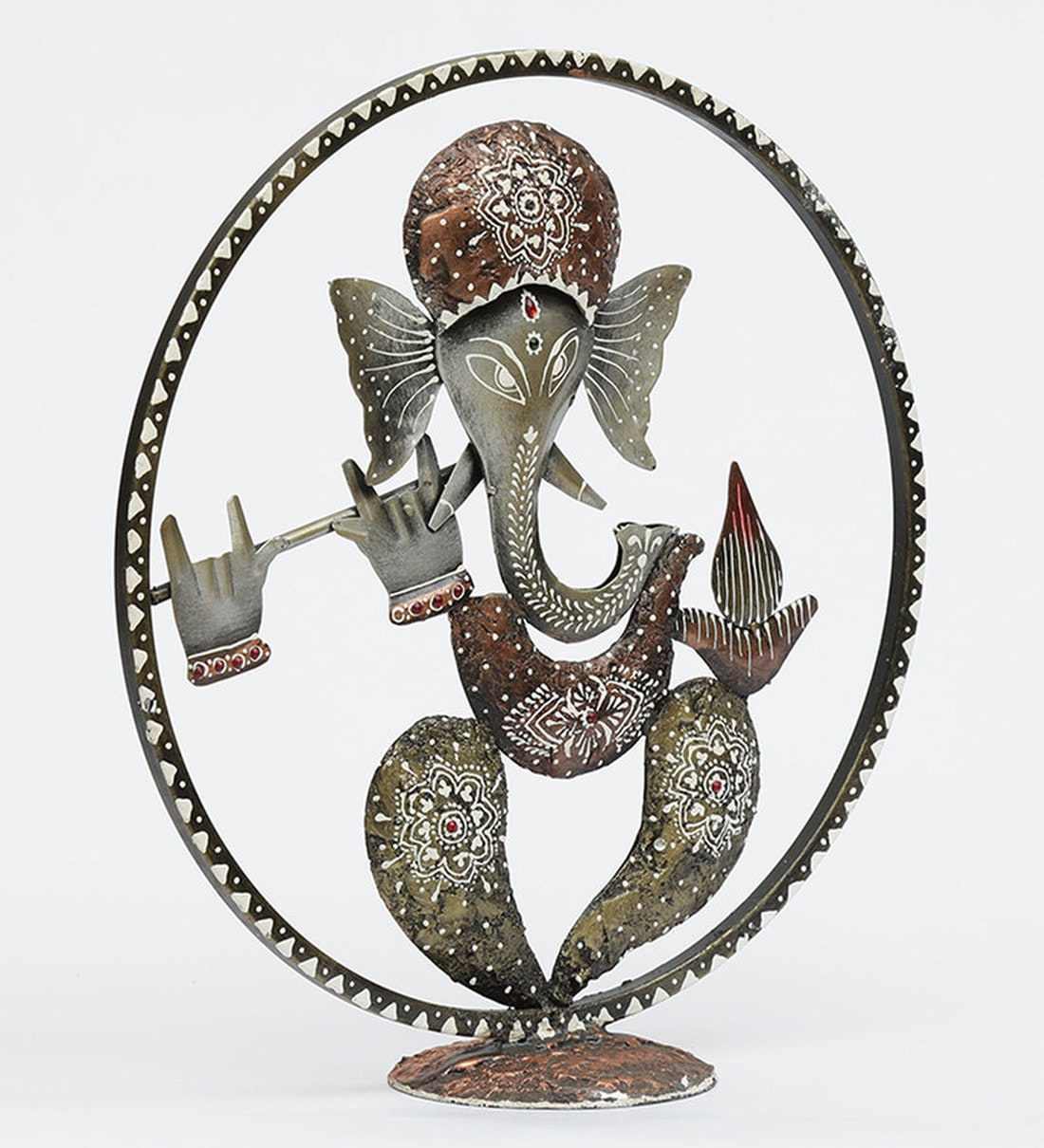 Buy Metal Multicolour Spiritual Wall Art By Malik Design Online ...