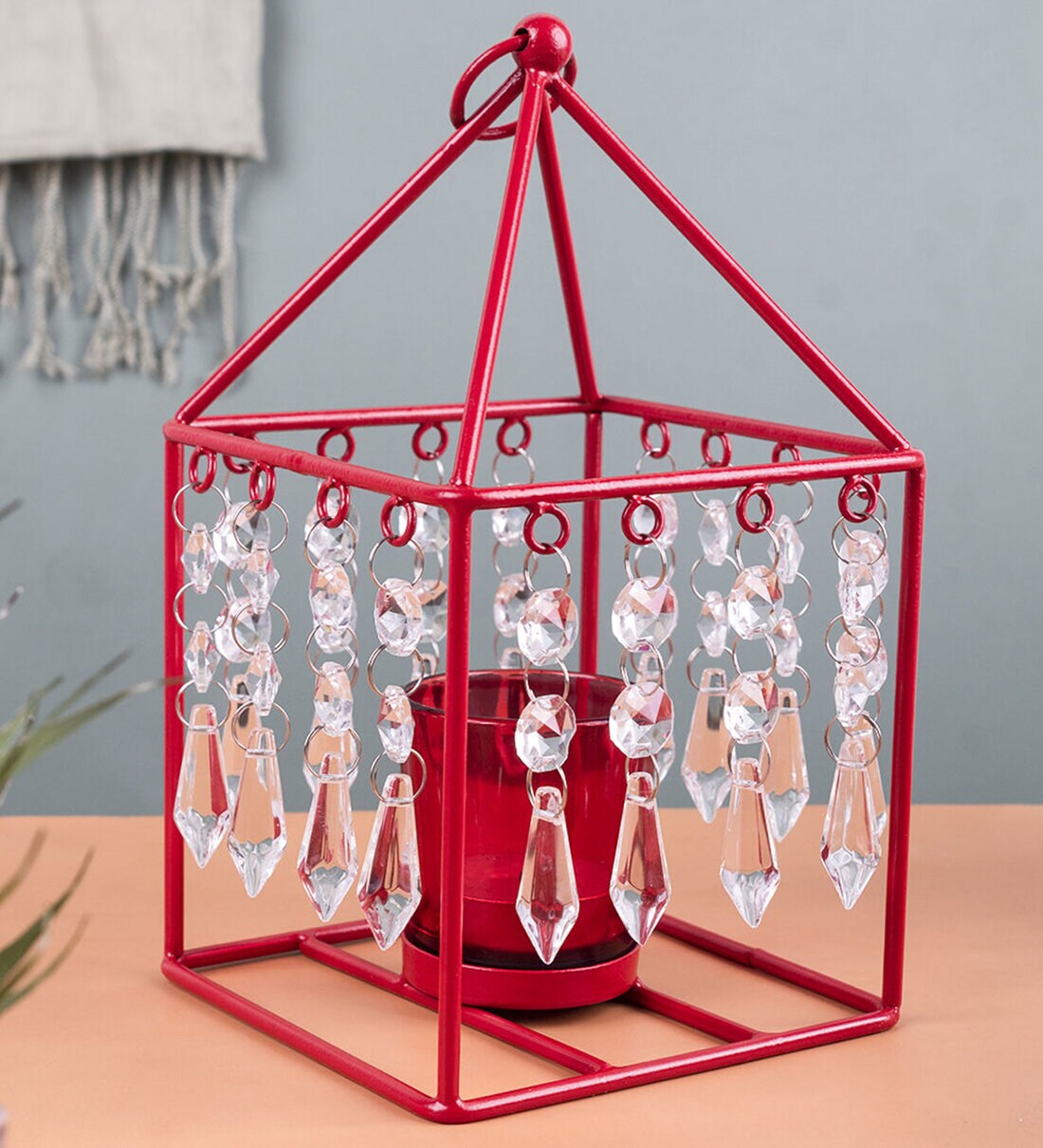 Buy Metal Red Candle Holder By Market 99 at 50% OFF by Market 99 ...