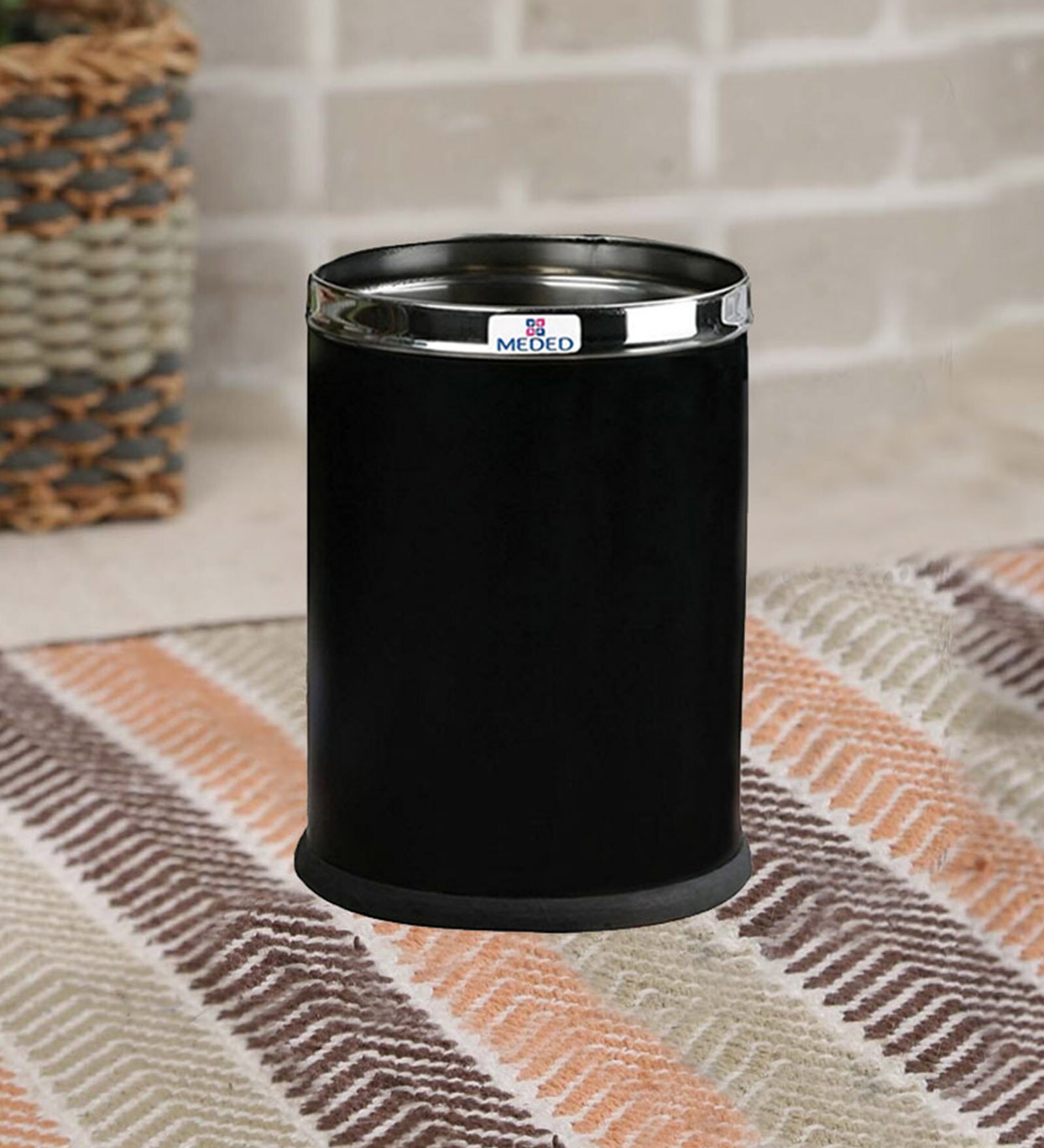 Buy 7 Litres Stainless Steel Open Dustbin by Meded at 15% OFF by Meded ...