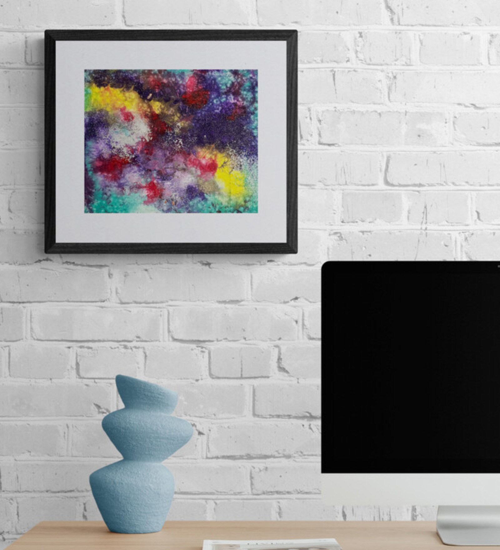 Buy Medusa Cascade Handmade Acrylic Colour On Canvas Unframed at 10% ...