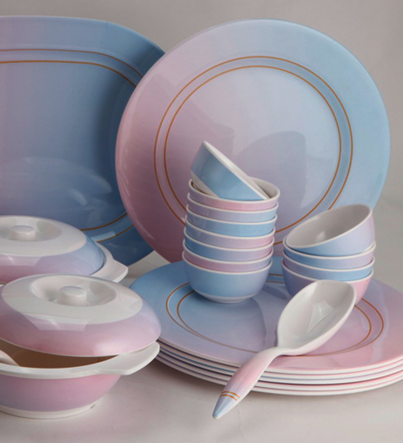 Buy Rainbow Shine Melamine Dinner Set - 32 Pieces By St Stehlen Online ...