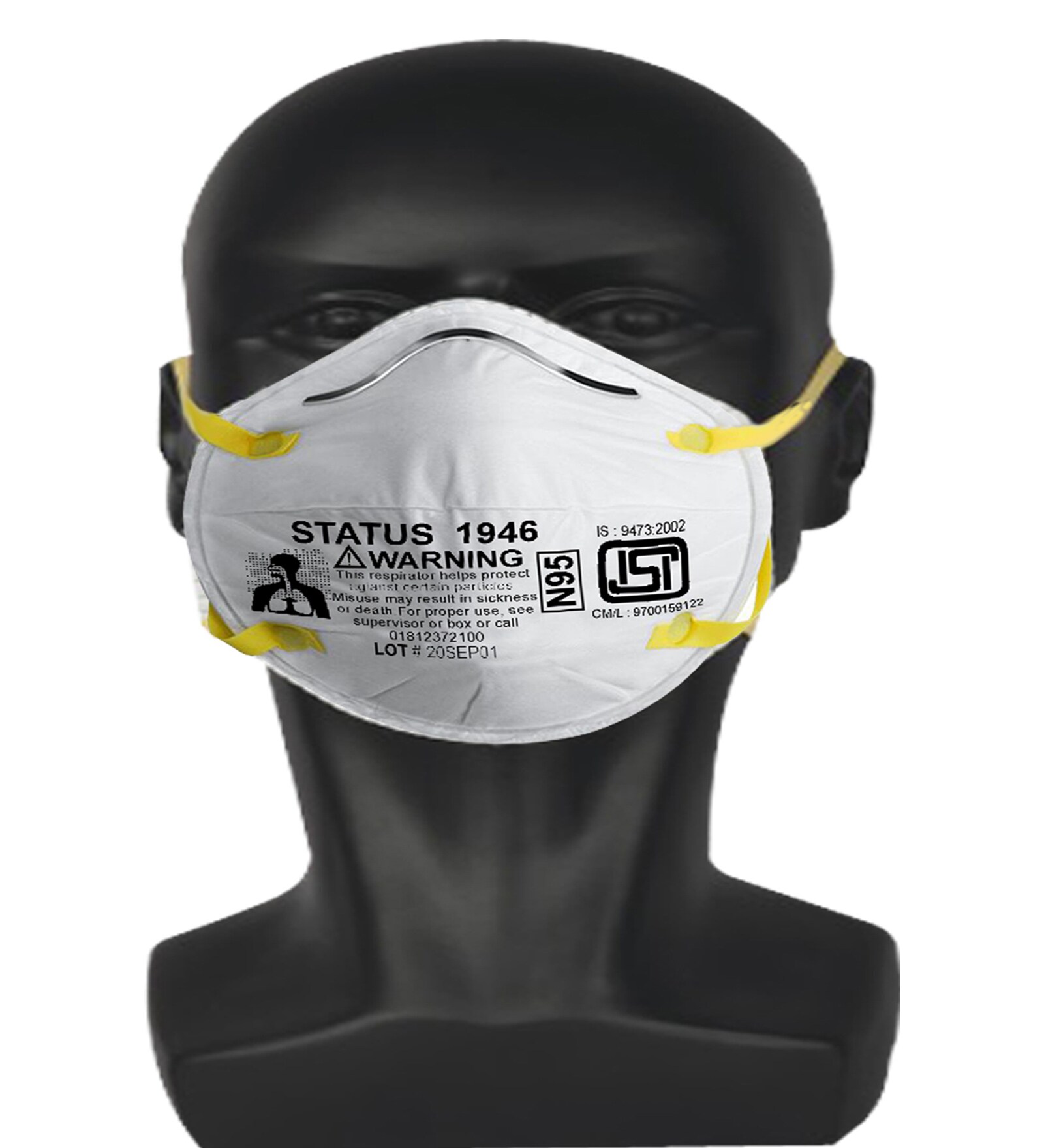 Buy Melt blown Fabric 1 Cup Mask in White Color by Status at 38% OFF by ...