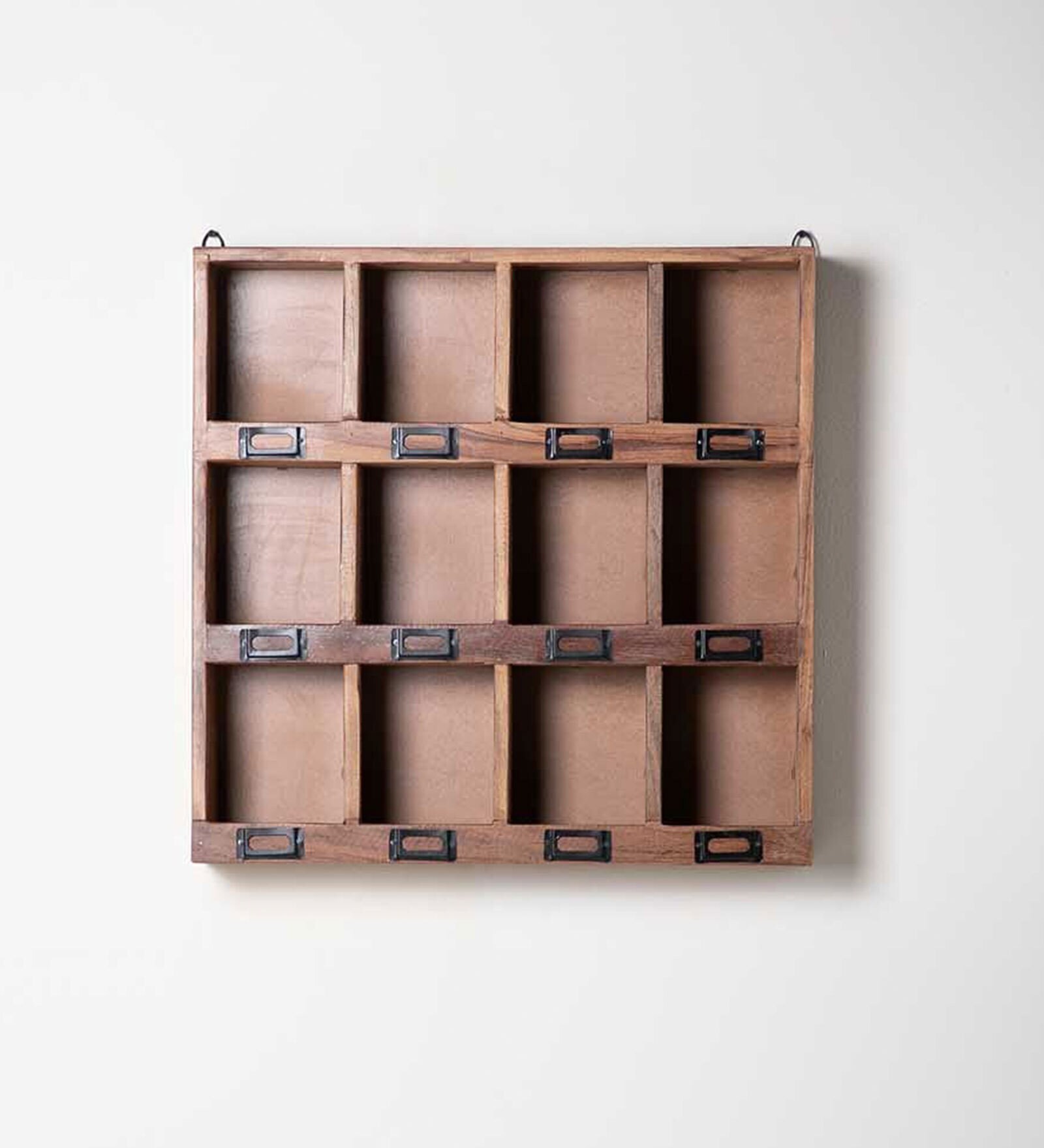 Buy Memory Solid Wood Wall Mounted Bookshelf In Natural Teak Finish at ...