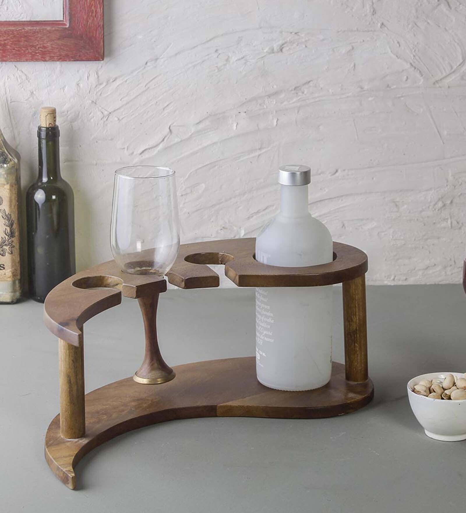 Buy Merlot Brown Engineered Wood Mini Bar Holder by Fabuliv at 51% OFF ...