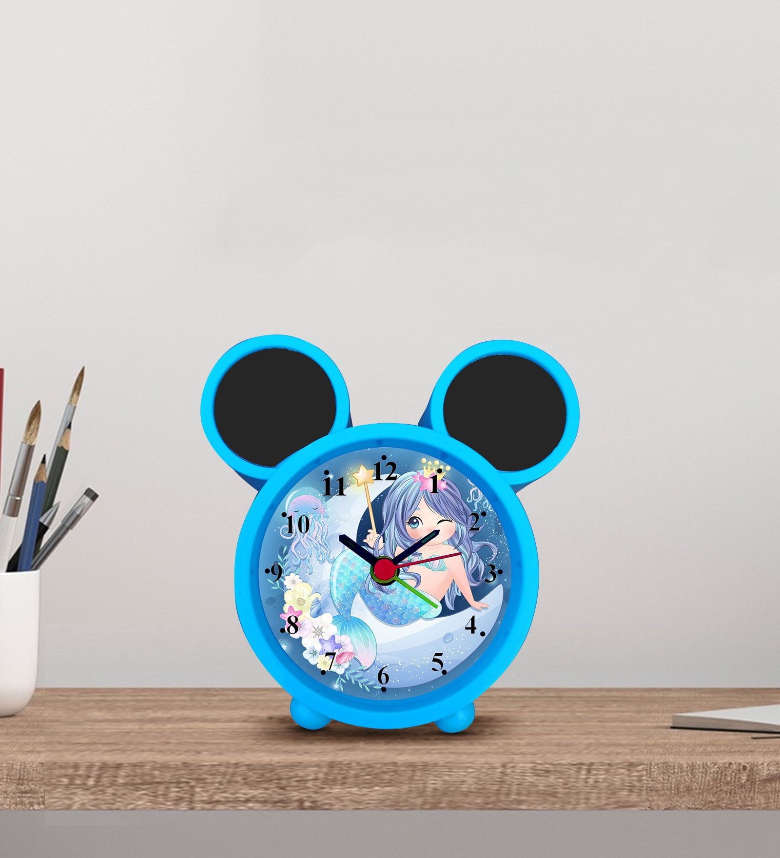 Buy Mermaid On Moon Alarm Table Clock by WENS at 34% OFF by Wens ...