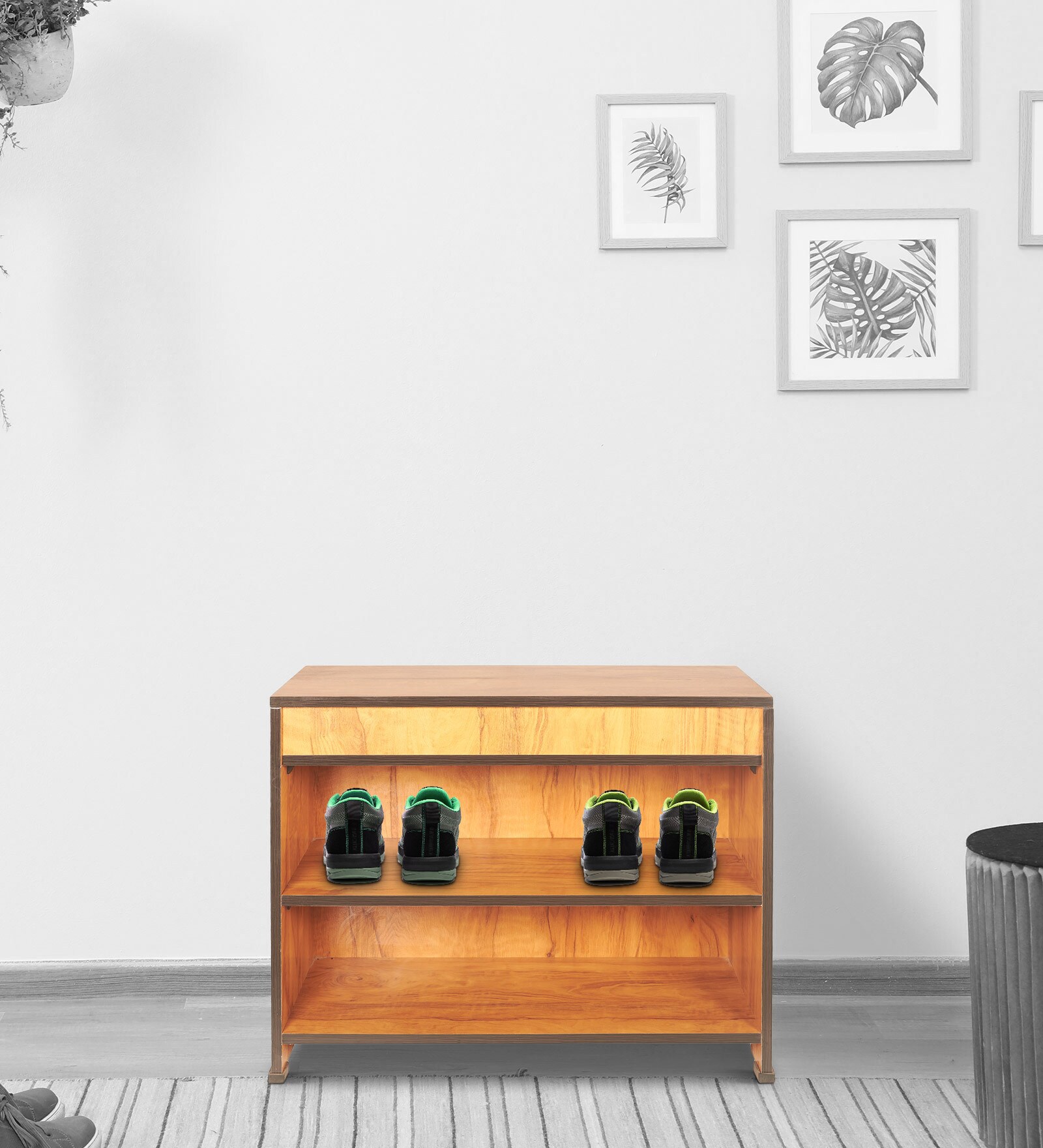 Buy Meta Shoe Rack in Teak Colour at 35% OFF by Fine Group | Pepperfry