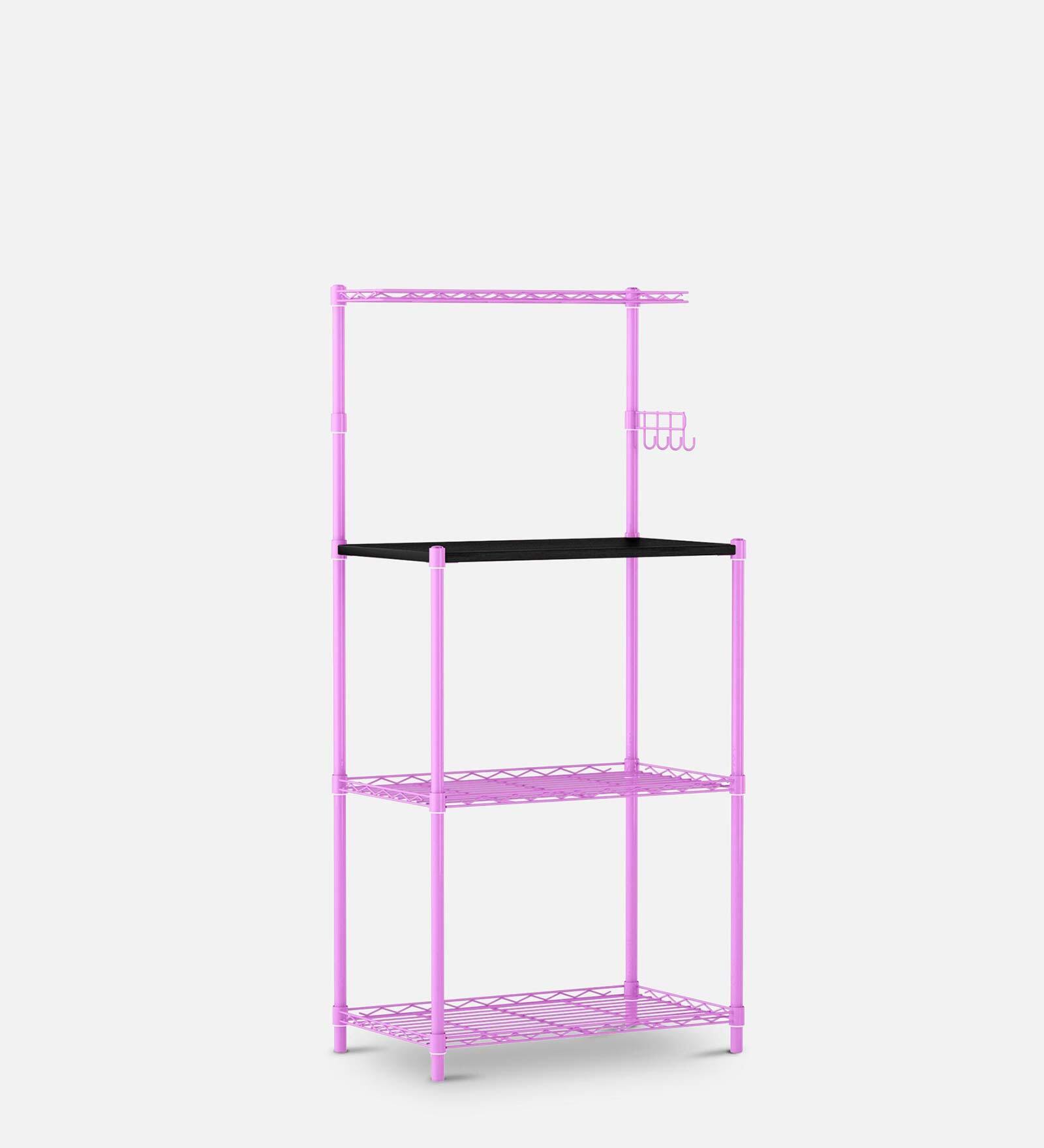 Buy Denham 3 Shelf Kitchen Racks In Pink Colour By Tunehome at 19% OFF ...