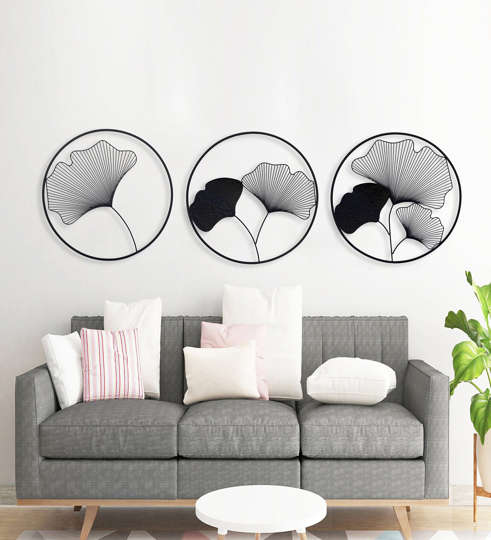 Buy Metal Circles Wall Art In Black Colour at 36% OFF by Craftter ...