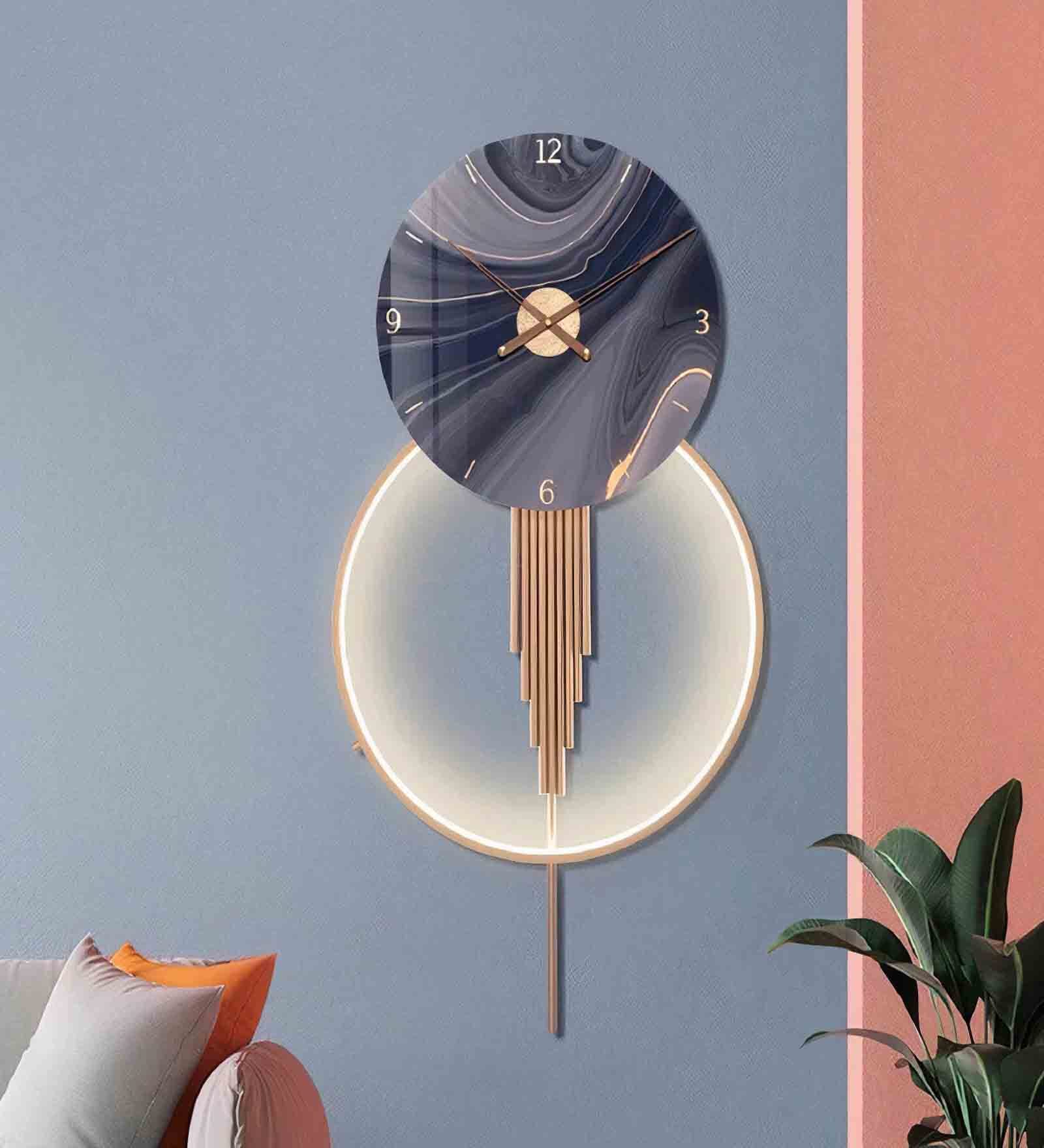 Buy Gold Metal Circular Novelty Wall Clock at 50% OFF by Radhika ...