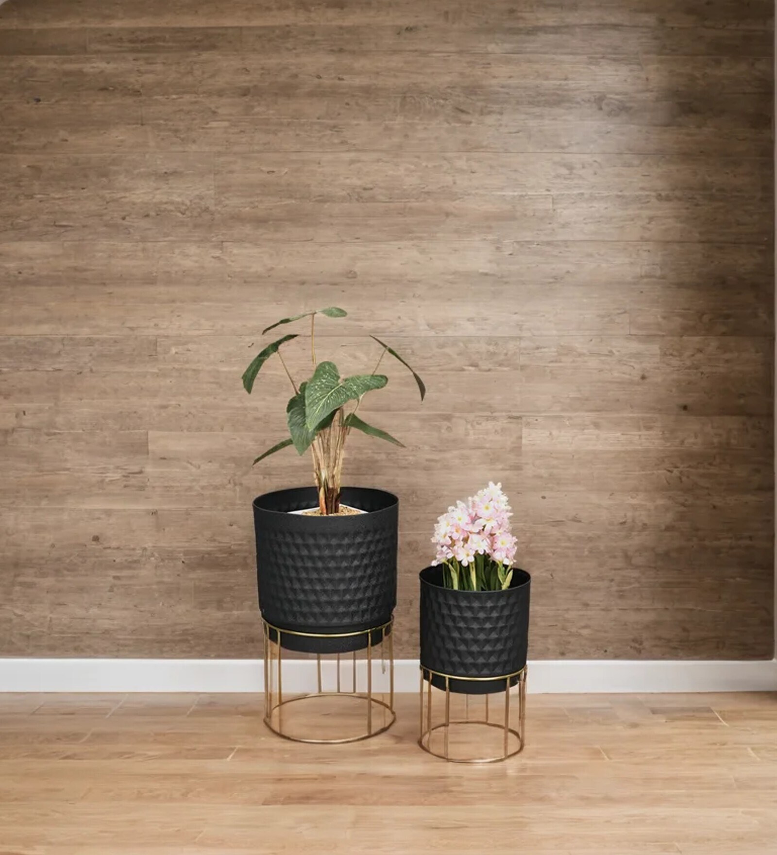 Buy Metal Embossed Planter with Stand Large at 56% OFF by Royaloak ...
