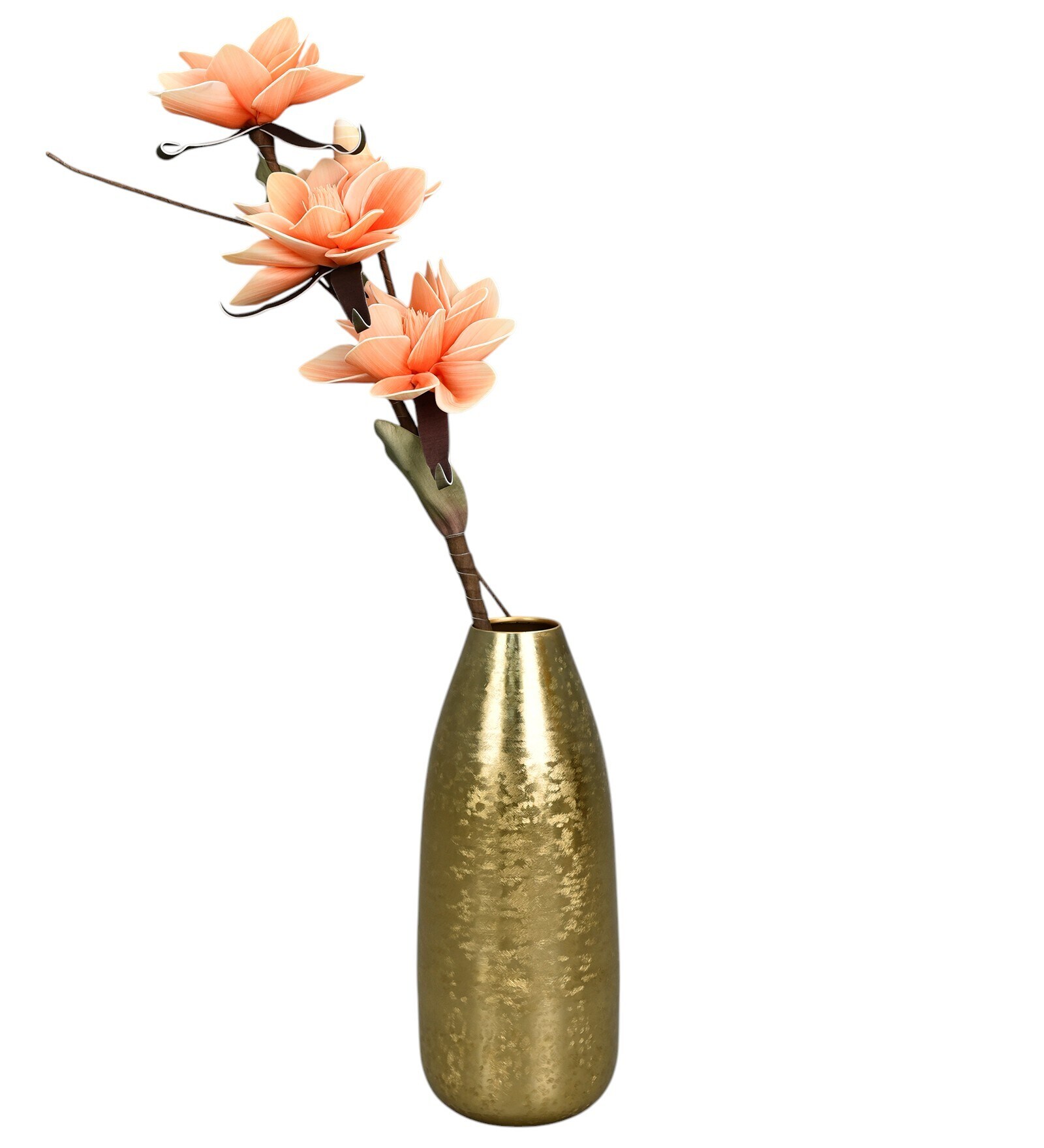 Buy Gold Metal Flower Vases Set of 1 at 56% OFF by Royaloak | Pepperfry