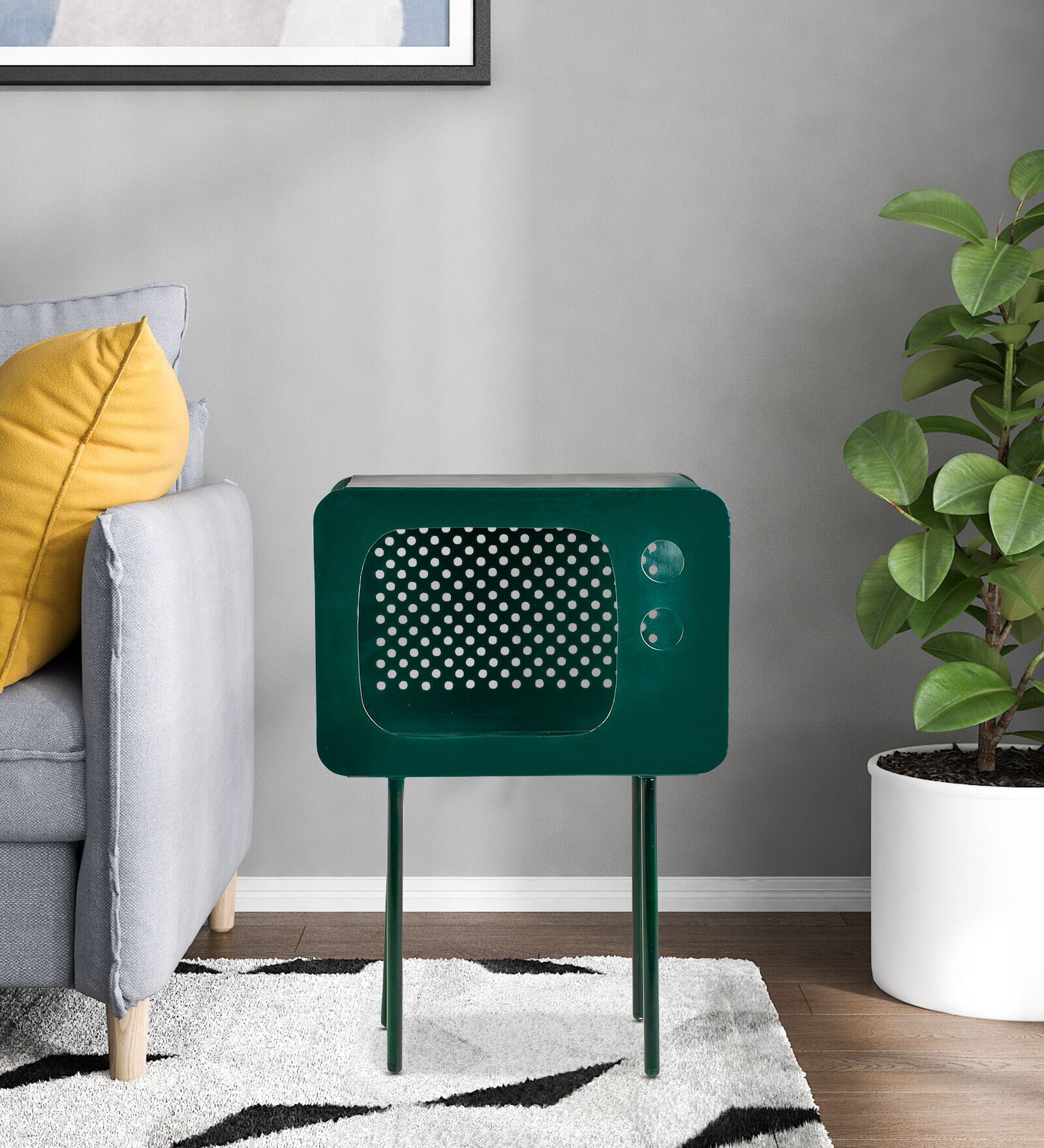 Buy Teva Metal Side Table In Green Colour at 36% OFF by Handicrafts ...