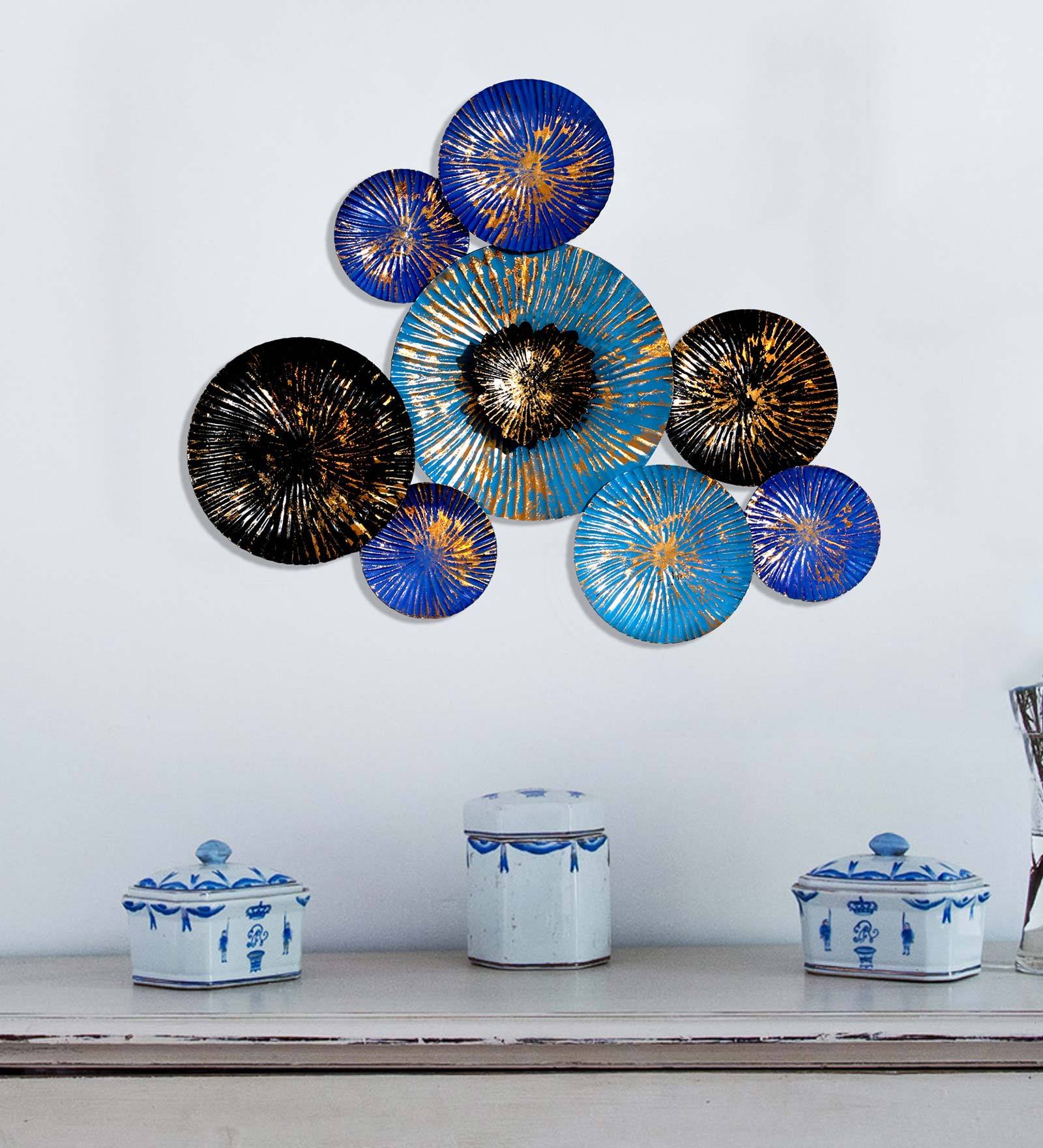 Buy Metal Wall Art In Blue at 17% OFF by Craftter | Pepperfry