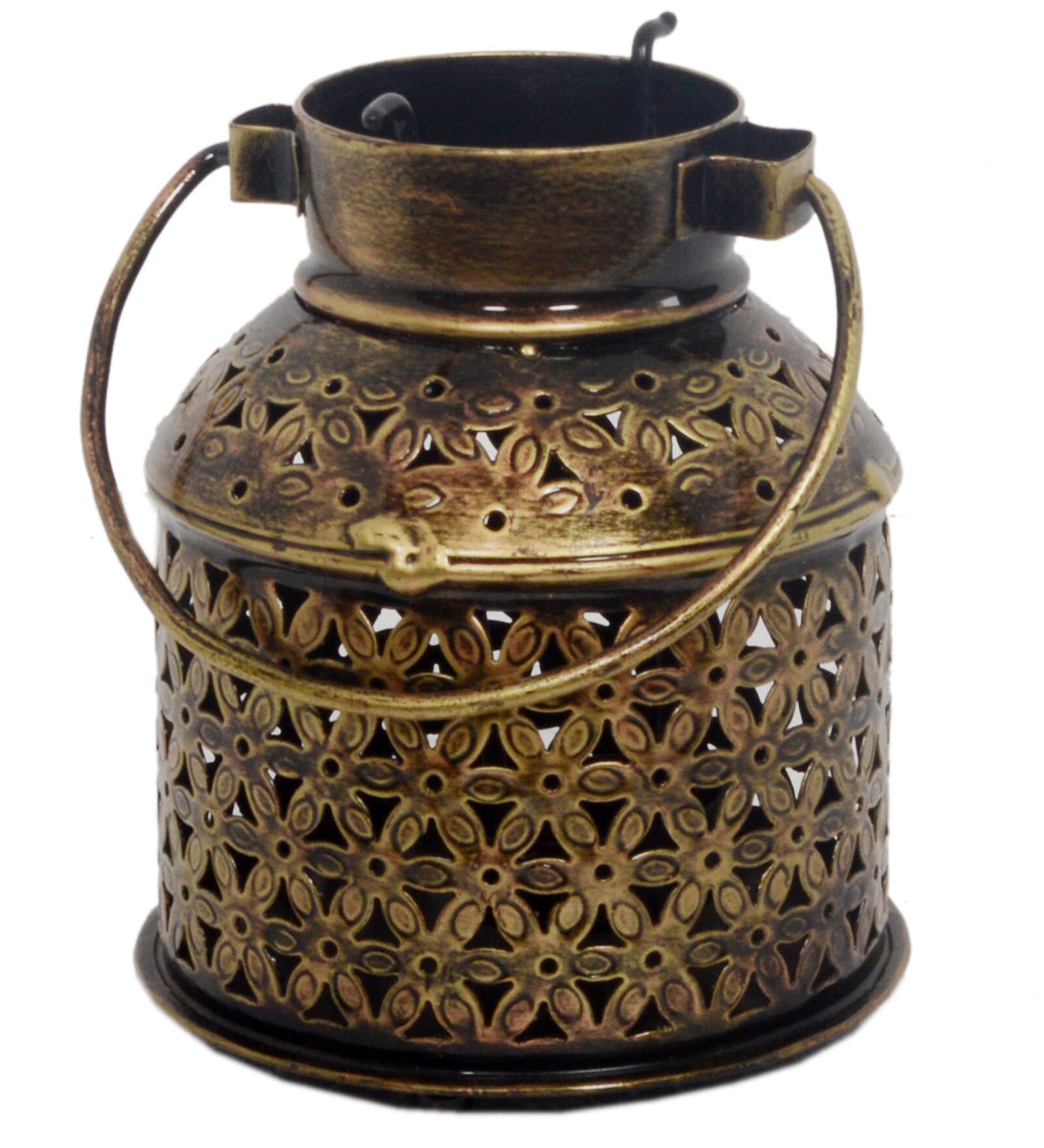 Buy Metallic Iron Lota Shape Candle Holder by Desert Overseas Online ...