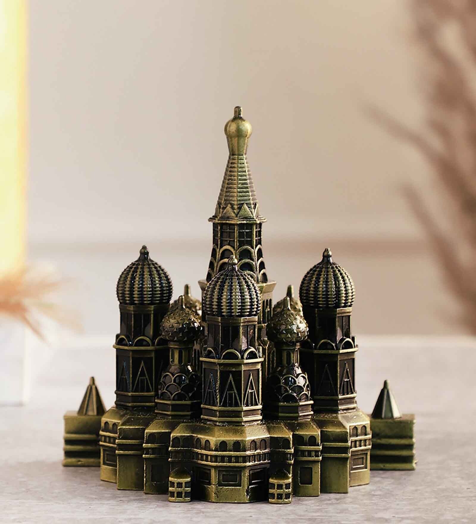 Buy Metallic Red Square Monument Miniature Showpiece at 29% OFF by Exim ...