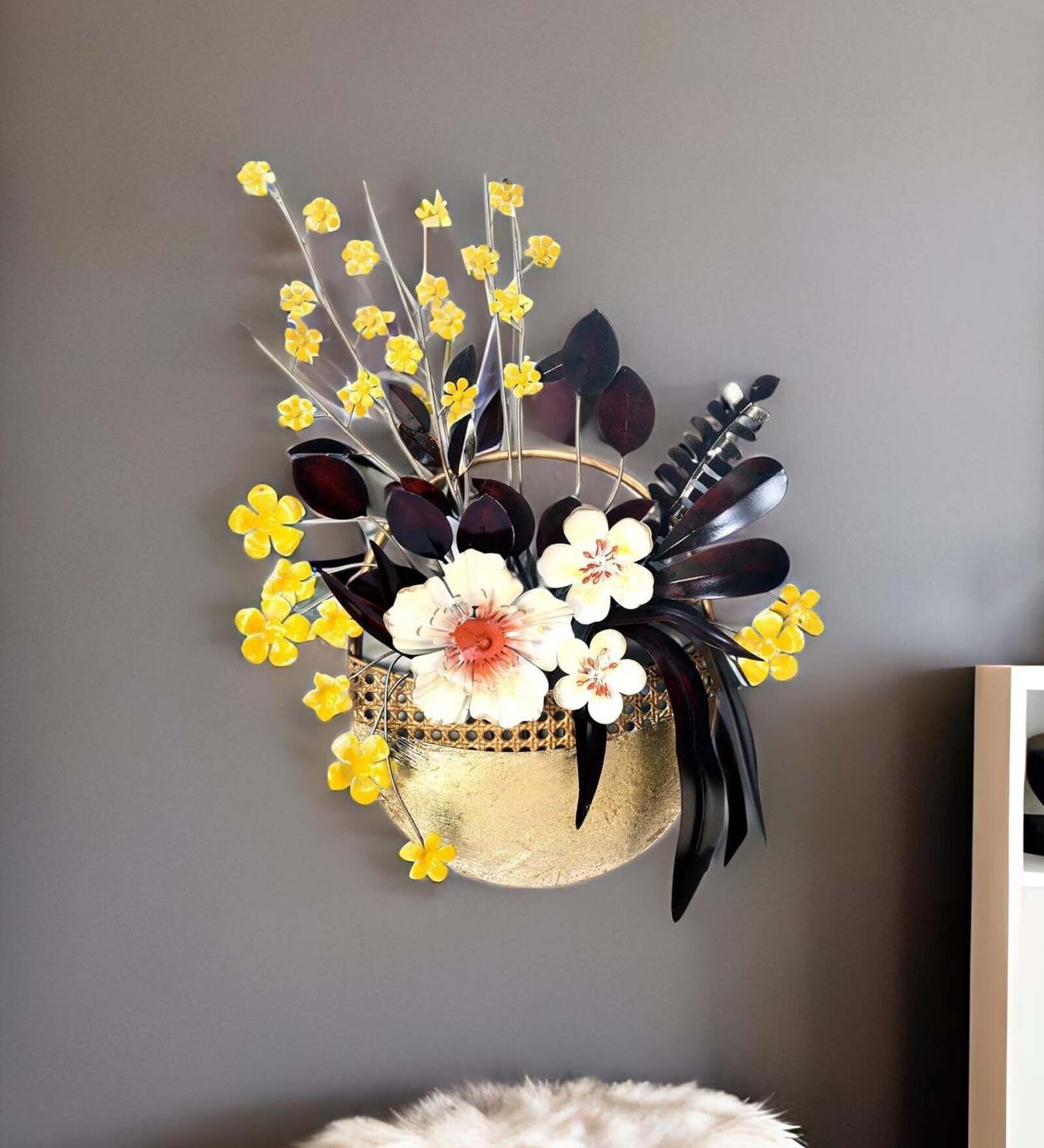 Buy Metallica Gold Metal Wall Art by @home at 33% OFF by @home | Pepperfry