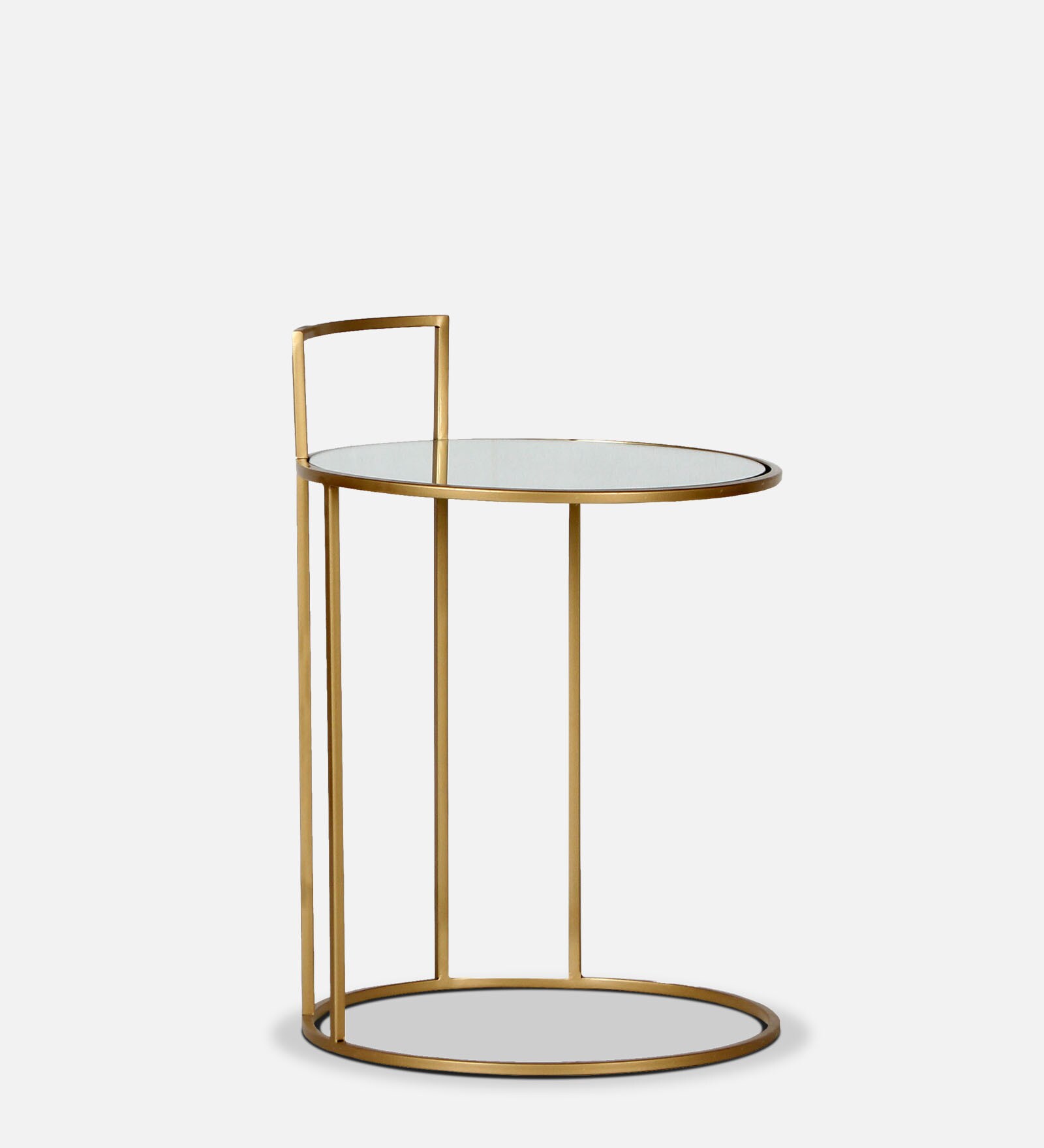 Buy Meylon End Table in Golden Finish at 8% OFF by Claymint | Pepperfry