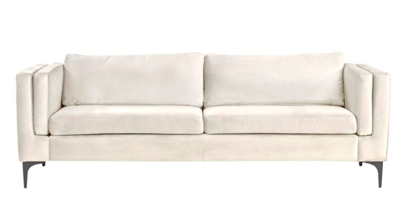 Buy Lima Velvet 3 Seater Sofa In Beige Colour at 33% OFF by Adorn Homez ...