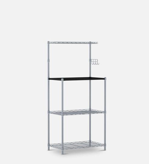 Buy Denham 3 Shelf Kitchen Racks In Black Colour By Tunehome at 30% OFF ...