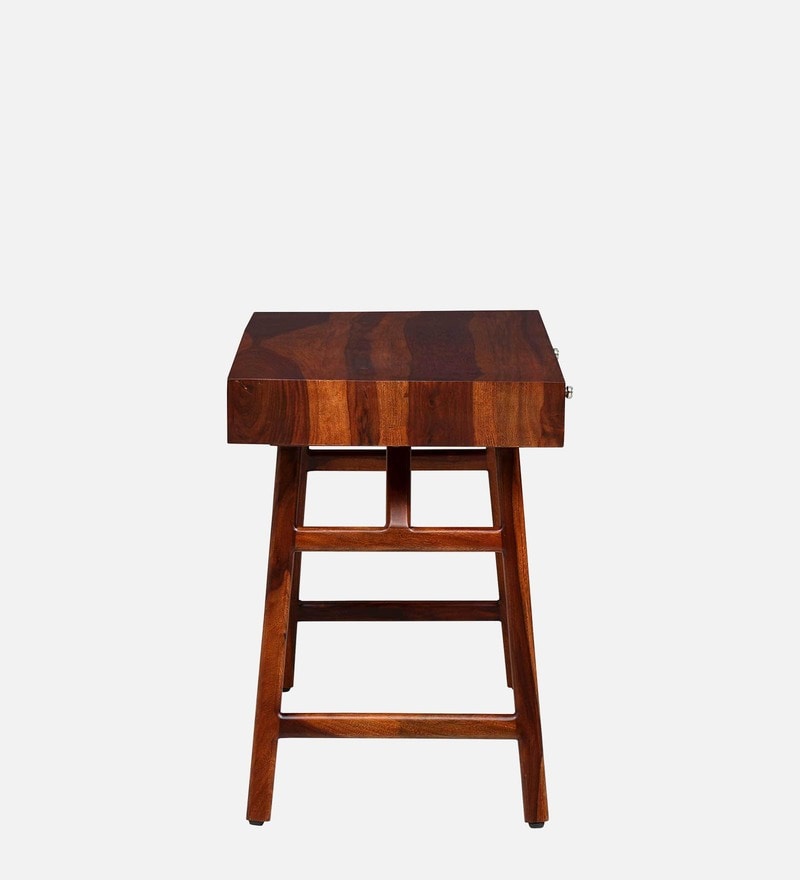 Buy Memphis Sheesham Wood Writing Table In Honey Oak Finish By ...