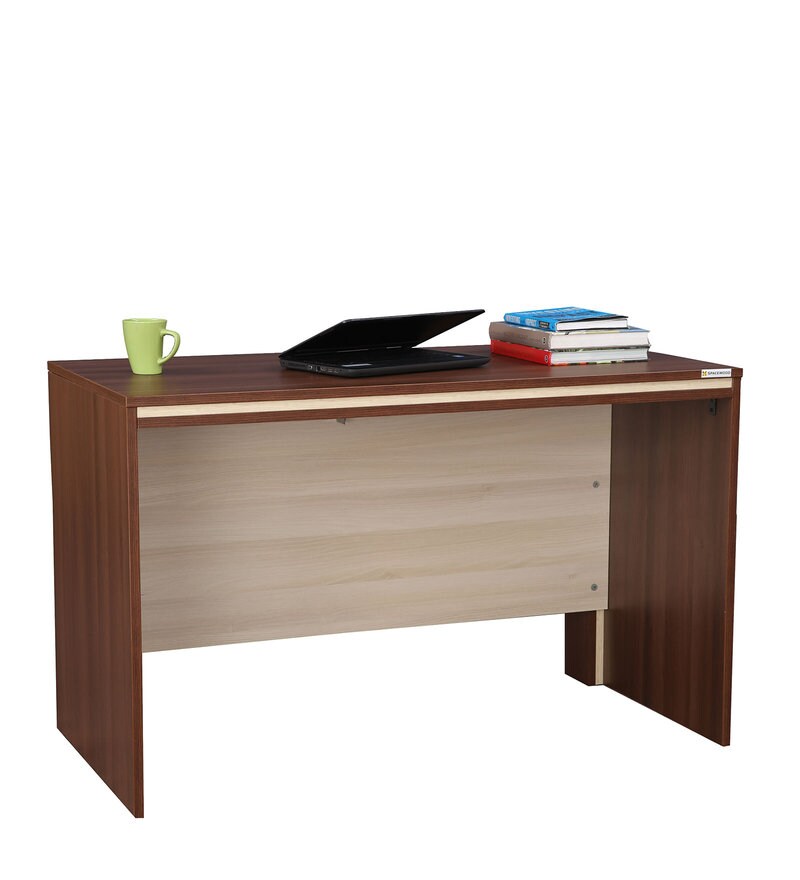 Buy Merit 3 Feet Office Table in Walnut Regato Finish by Hometown ...