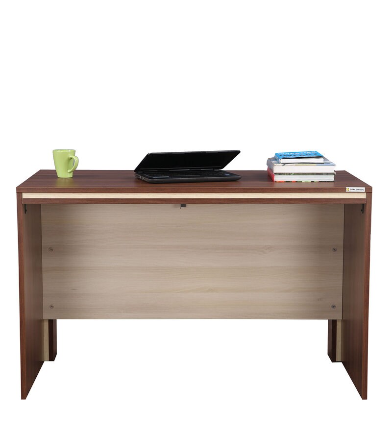 Buy Merit 3 Feet Office Table in Walnut Regato Finish by Hometown ...