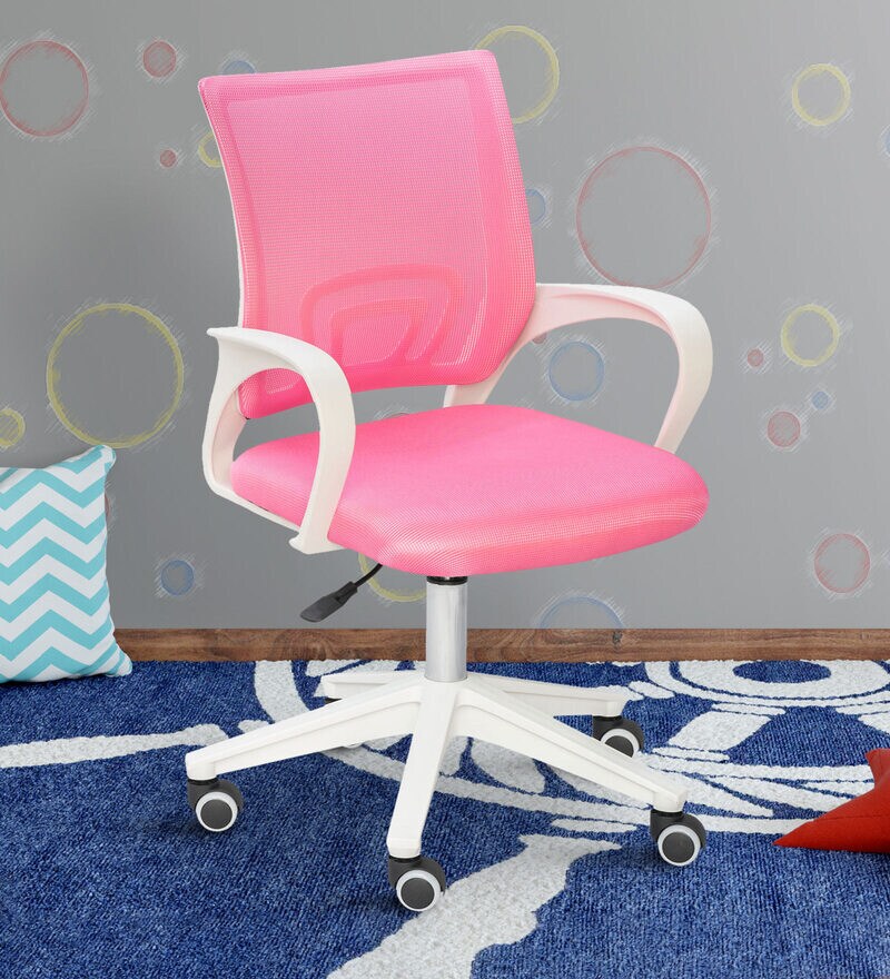 Buy Mesh Study Chair in Pink by Alex Daisy Online - Kids Study Chairs ...