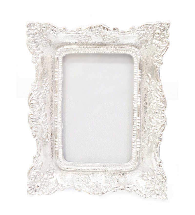 Buy Metal Photo frame in Silver colour 4x6 Inch by House of Sajja ...