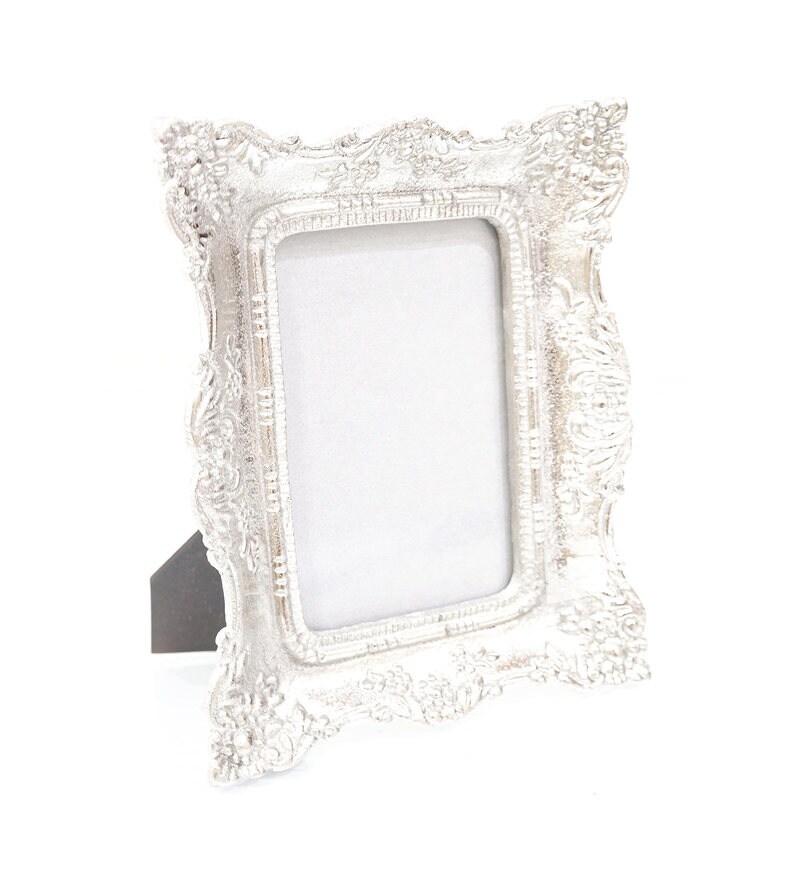 Buy Metal Photo frame in Silver colour 4x6 Inch by House of Sajja ...