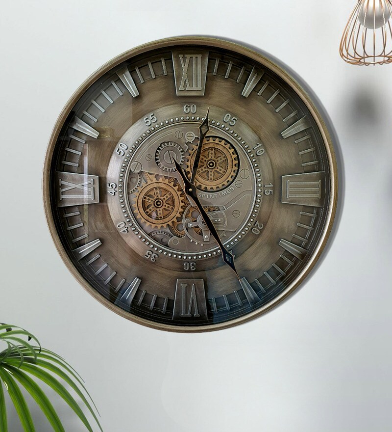Buy Metal Royal Retro Vintage Chronograph Wall Clock By FunkyDecors ...