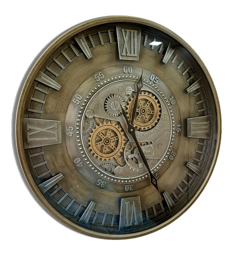 Buy Metal Royal Retro Vintage Chronograph Wall Clock By FunkyDecors ...