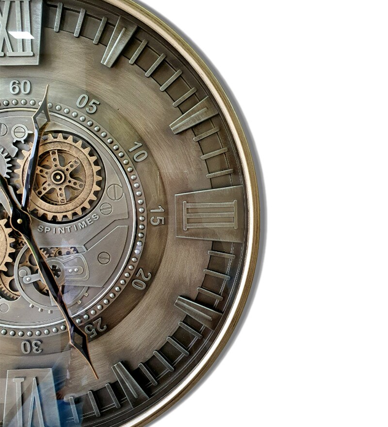 Buy Metal Royal Retro Vintage Chronograph Wall Clock By FunkyDecors ...