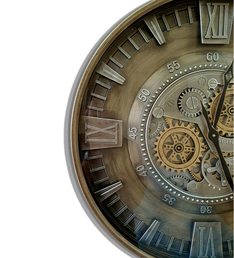 Buy Metal Royal Retro Vintage Chronograph Wall Clock By FunkyDecors ...