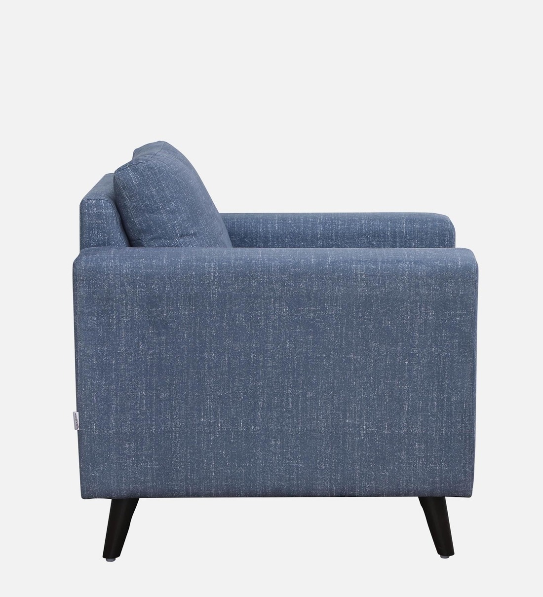 Buy Miami Fabric 1 Seater Sofa In Indigo Blue Colour By Woodsworth ...