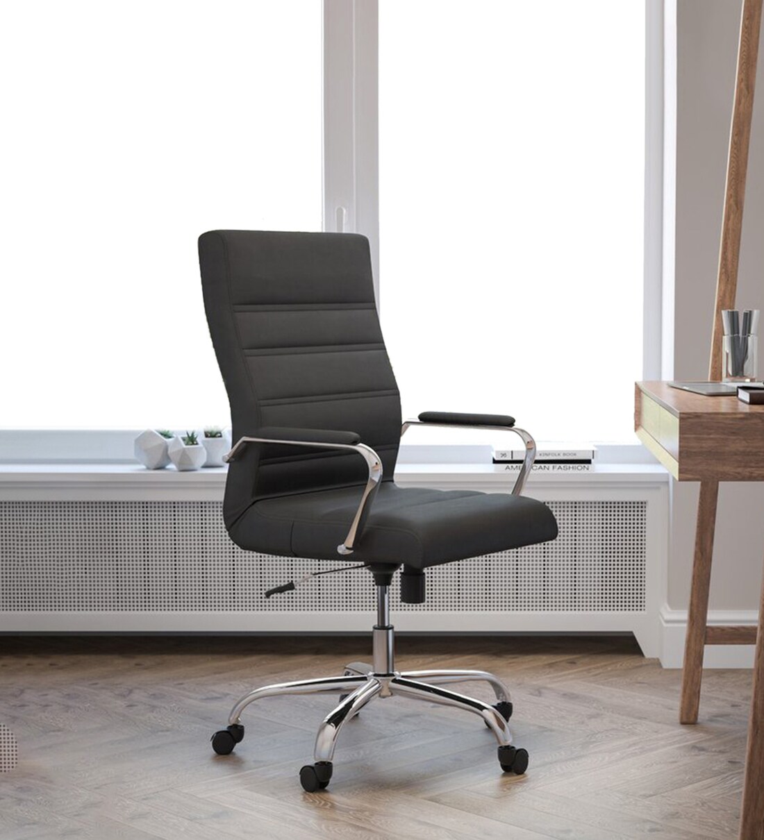 Buy Mid Back Executive Chair in Black Colour By Sms Furniture Online ...