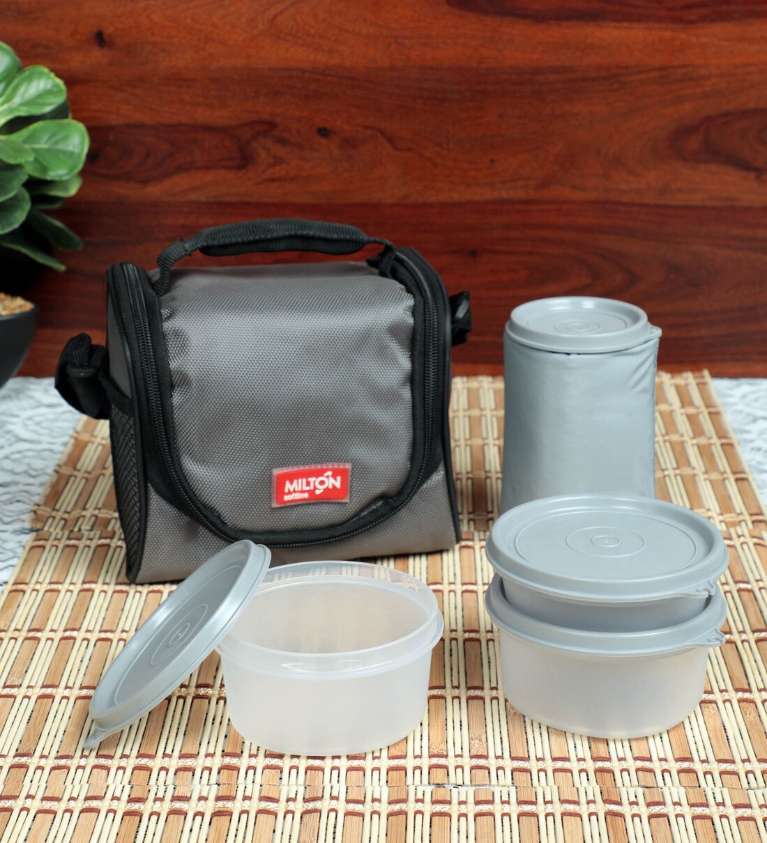 Buy Plastic 400 ML Tiffin Bag - Set Of 4 at 100% OFF by Milton | Pepperfry
