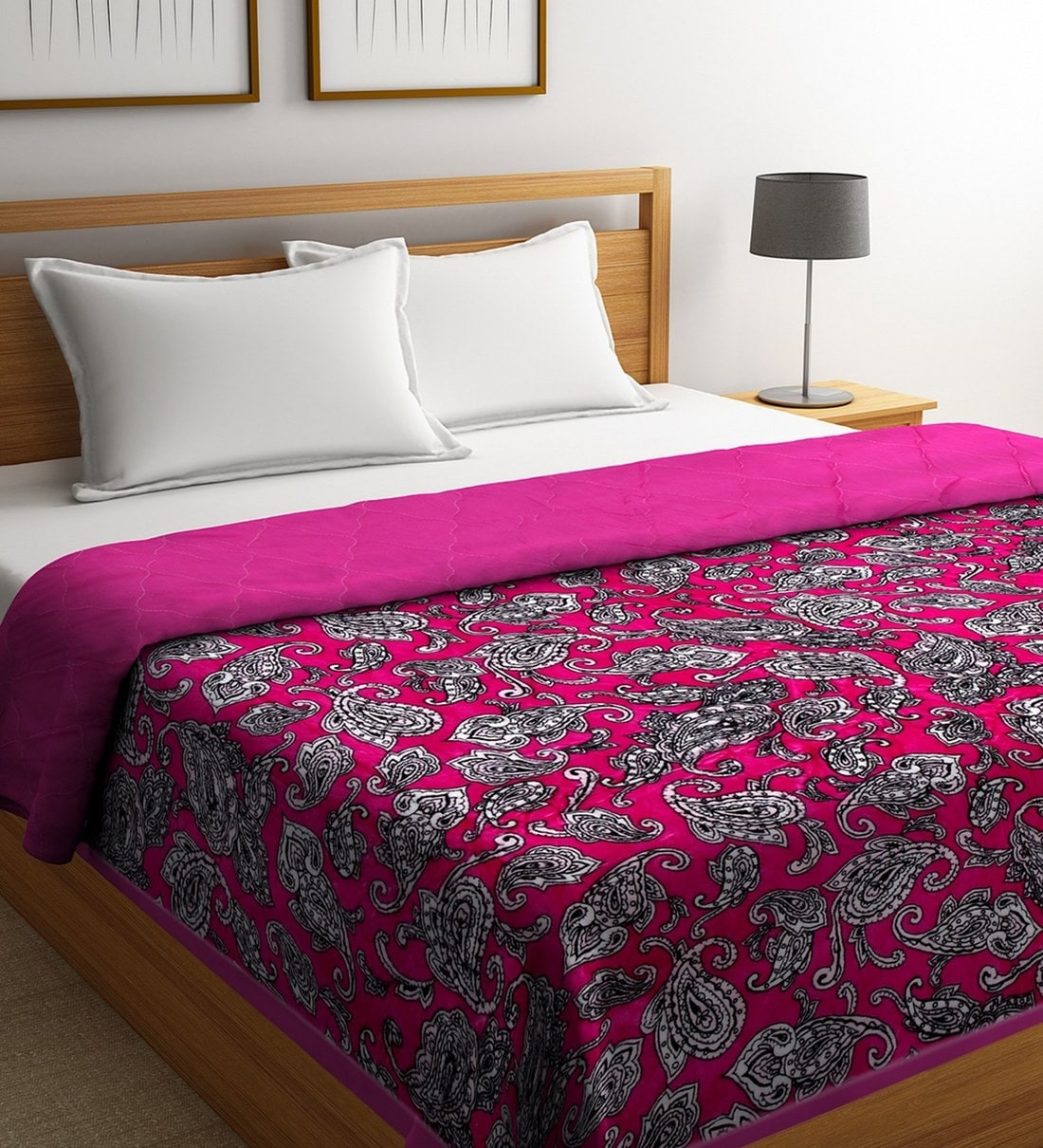 Buy Polyester 300 GSM 80X75 Ac Room Double Bed Comforter By Klotthe at ...